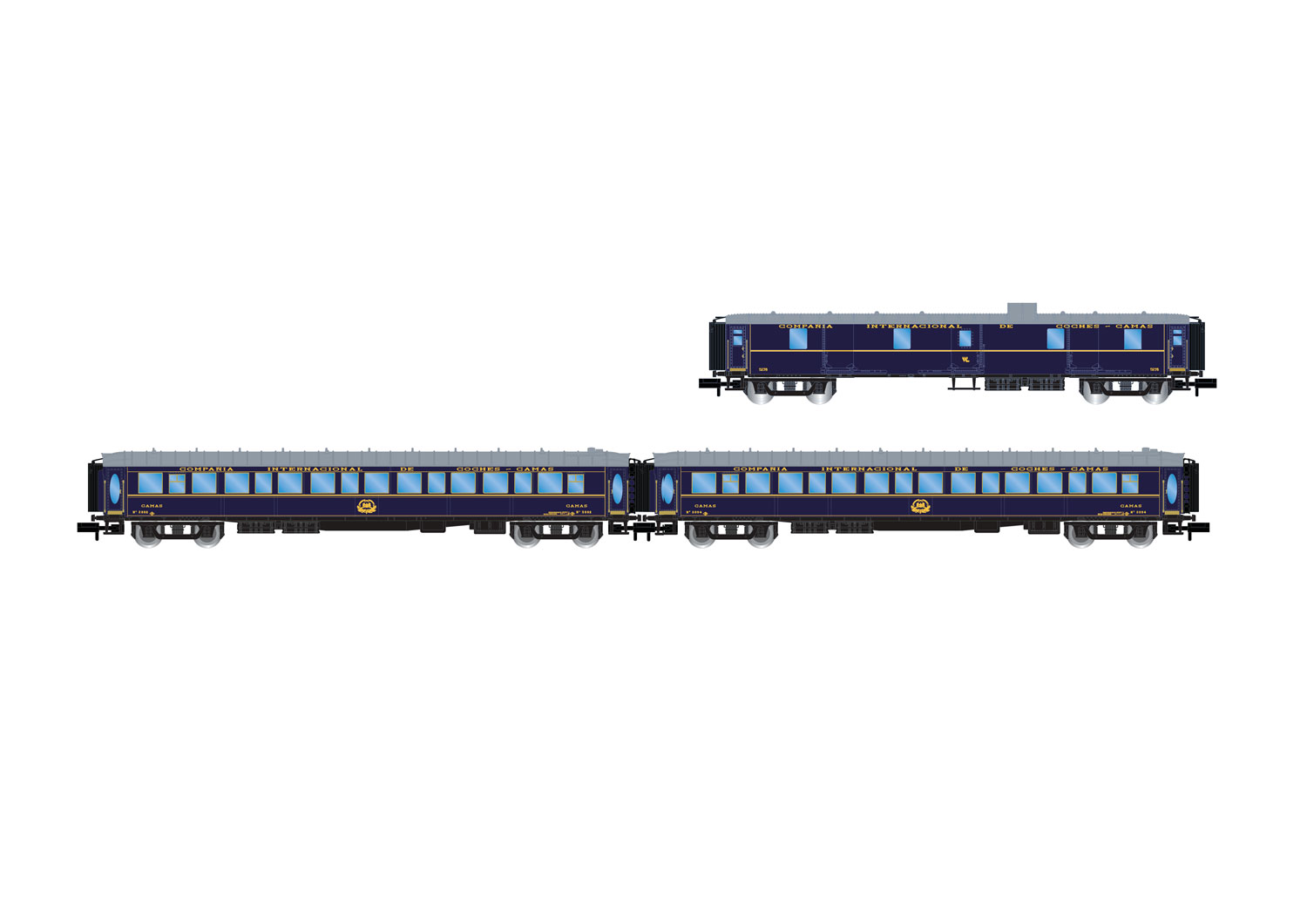 Arnold HN4460 RENFE CIWL Wagen-Set 3-tlg. Ep.4 | Menzels Lokschuppen Onlineshop