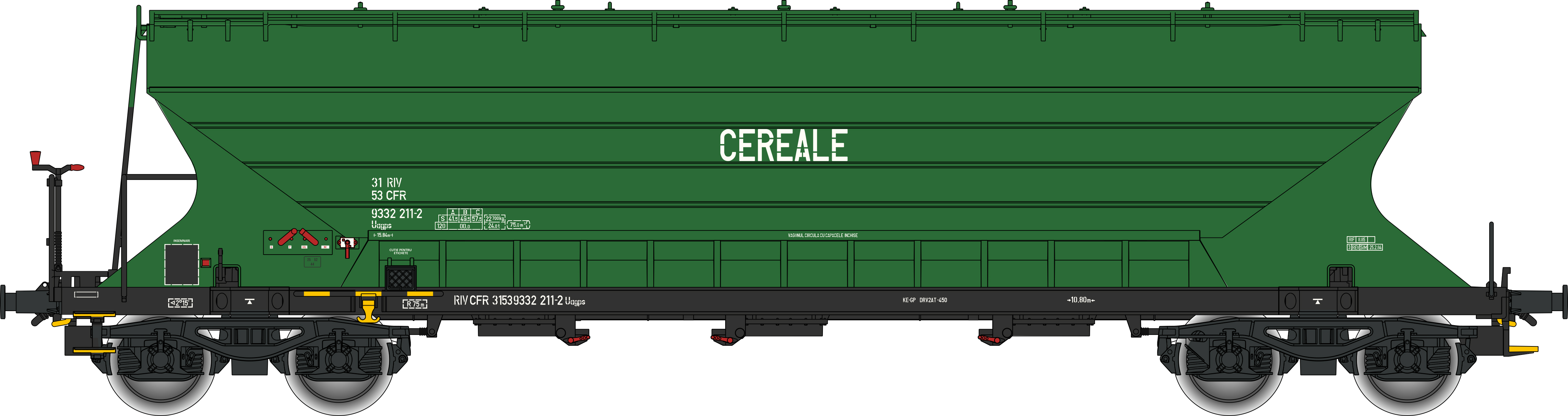 Albert Modell 933034 CFR Silowagen Uagps Ep.5 | Menzels Lokschuppen ...