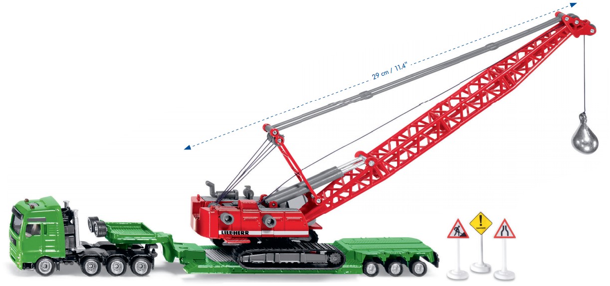Siku 1834 MAN TGX Schwertransport m. Seilbagger | Menzels Lokschuppen ...