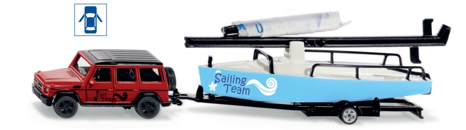 Siku 2564 MB AMG G65 mit Segelboot | Menzels Lokschuppen Onlineshop