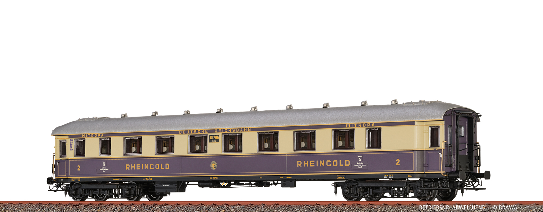 Brawa 46464 DRG Rheingold-Wagen SB4ü-28 Ep.2 | Menzels Lokschuppen Onlineshop